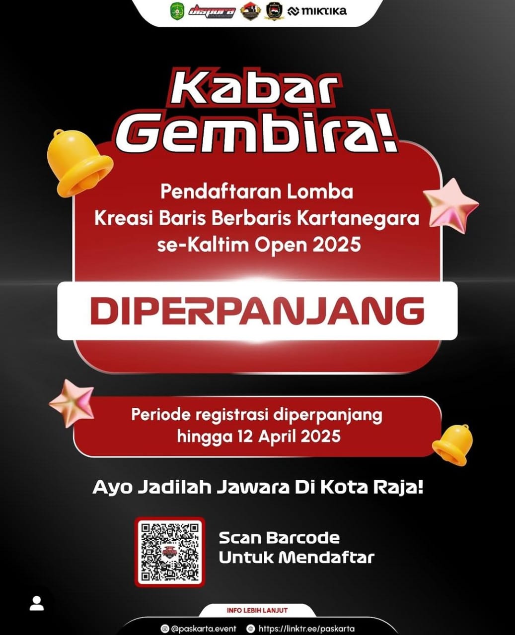 Dispora Kukar Beri Kesempatan Lagi ! LKBB 2025 Buka Hingga 12 April ...